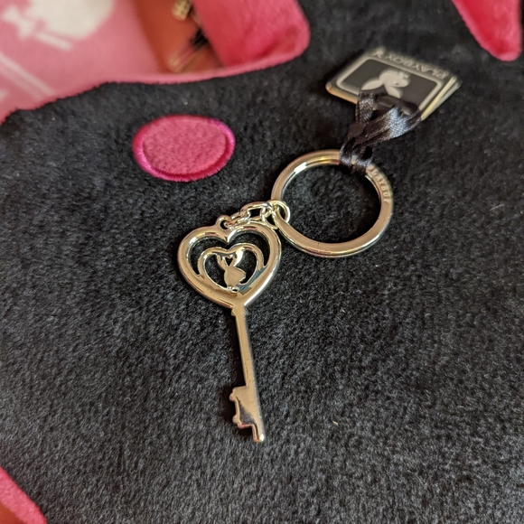 PLAYBOY | Accessories | Playboy Key Keychain With Pink Bling | Poshmark